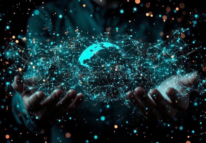 Global Technology and Human Interaction Intersect in the Image of a ...