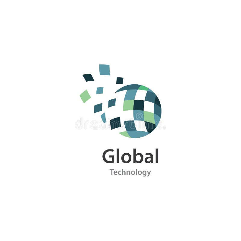 Global technology logo stock vector. Illustration of logo - 153863697