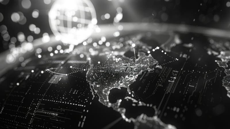 Global Technology and Internet Concept Stock Image - Image of satellite ...