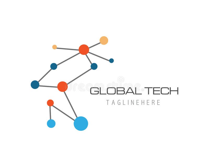 Global technology logo stock illustration. Illustration of element ...
