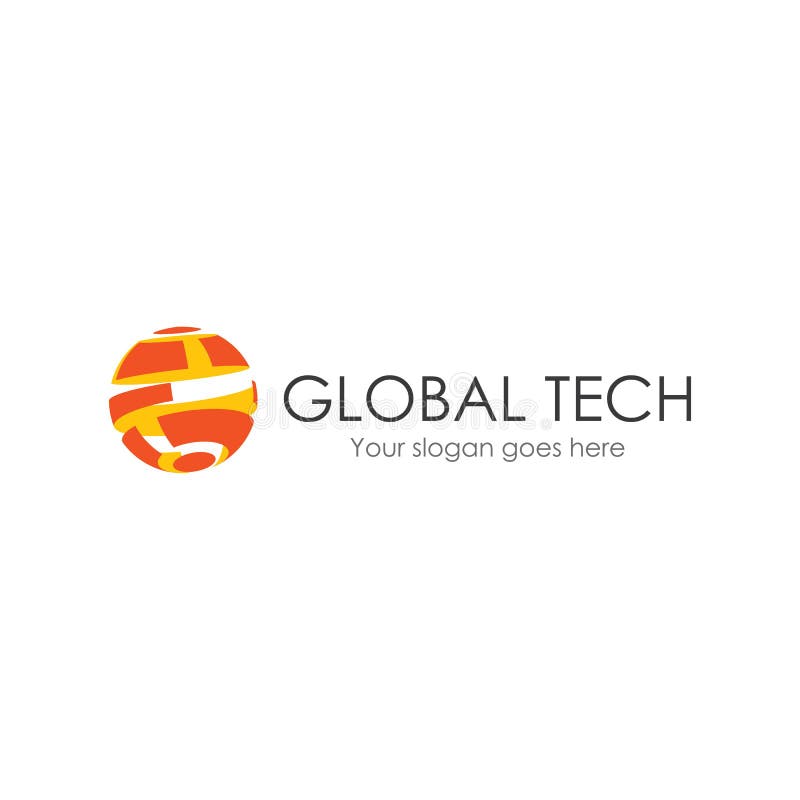 Global technology logo stock vector. Illustration of logo - 153863697