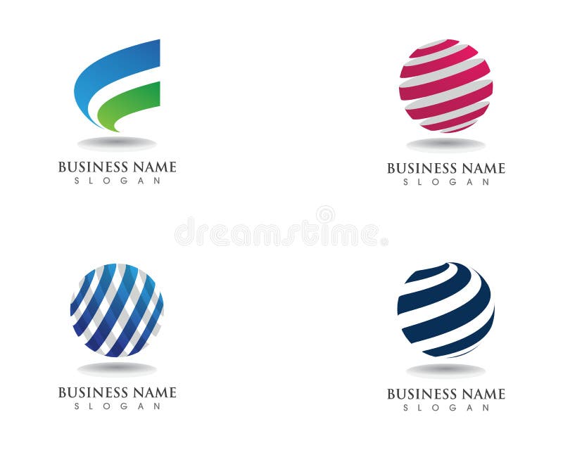 Global Technology Logos Communication Stock Vector - Illustration of ...