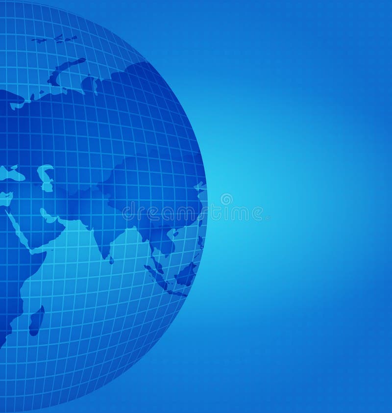 Global Technology Network with Dot Digital World Map, Vector Ill Stock ...