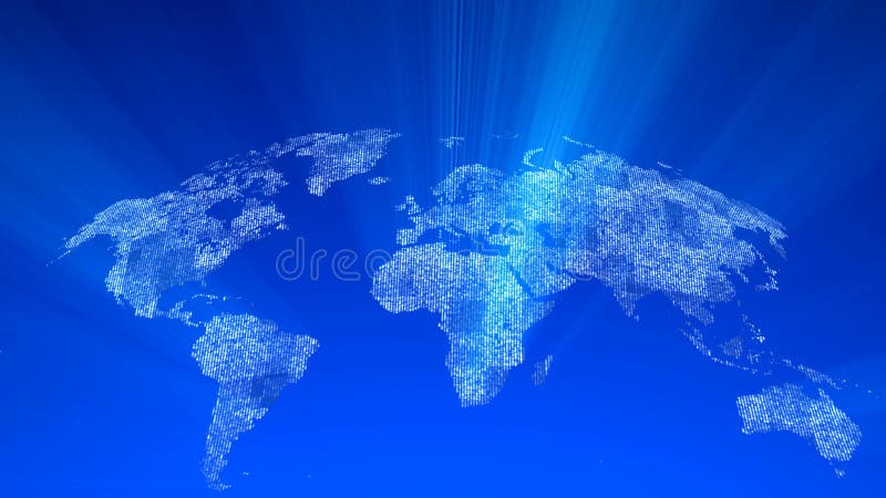 Global Technology World Map, Globe Worldmap Icon, 3d Render Backgroung ...