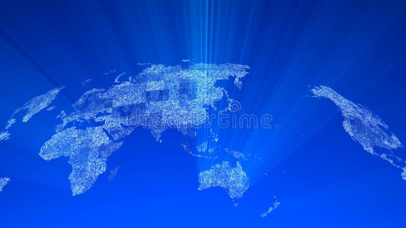 Global Technology World Map, Globe Worldmap Icon, 3d Render Backgroung ...
