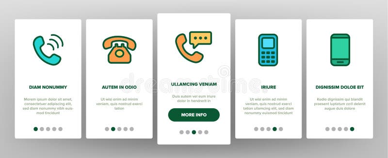 Global Telephony System Linear Vector Onboarding Stock Vector ...