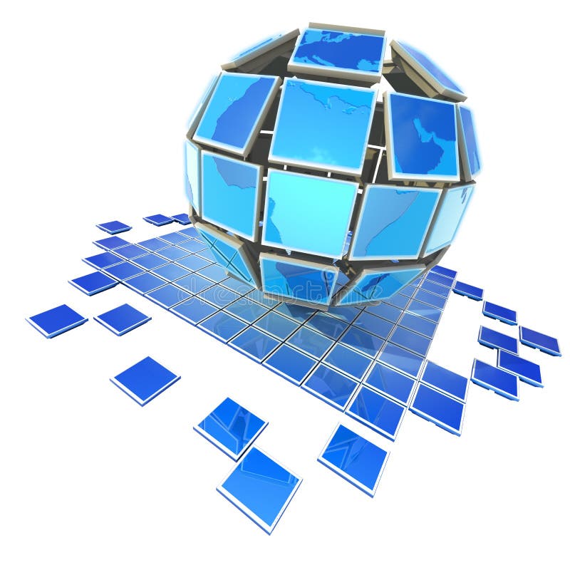 Global television concept stock illustration. Illustration of ...