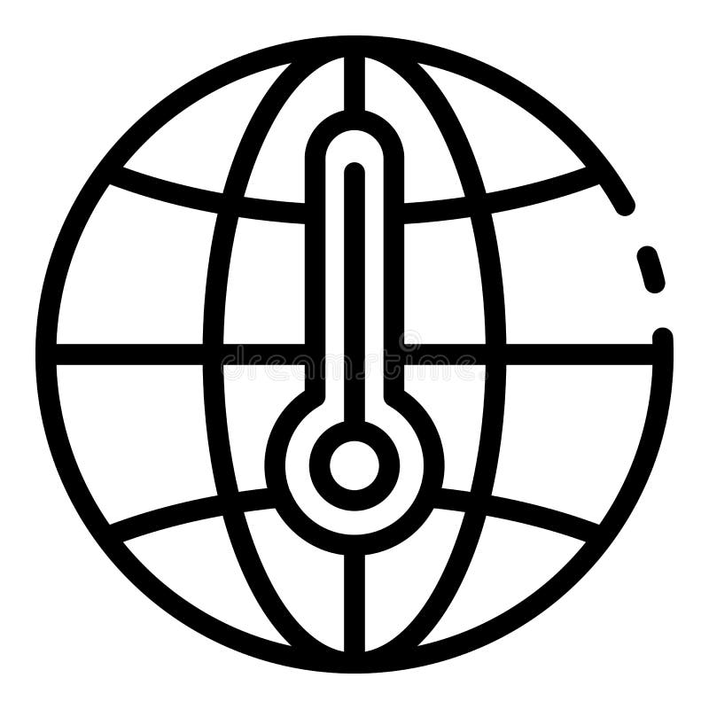 Global Temperature Icon. Global Warming Stock Vector - Illustration of ...