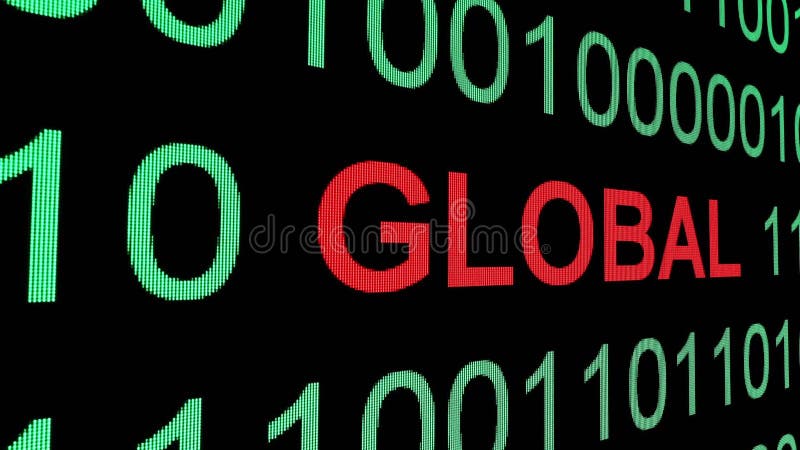 Binary Data Streams Green Lite Stock Video - Video of data, loop: 56344837