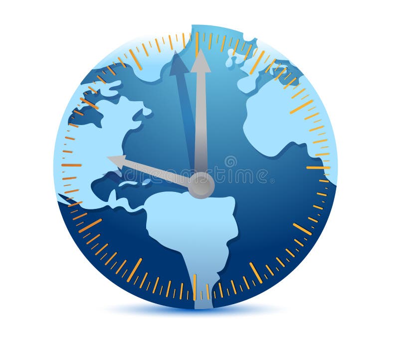 Global Time stock illustration. Illustration of hours, atlas - 675984