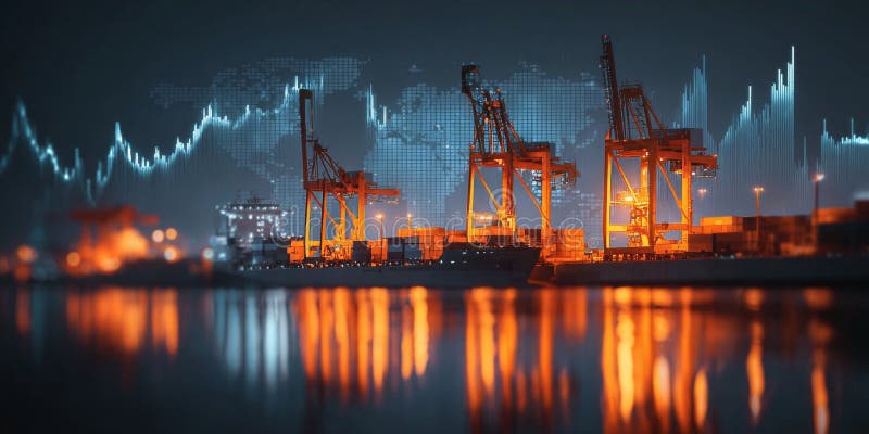 Global Trade Evolution with Seaport S Import Export Logistical Hub and ...