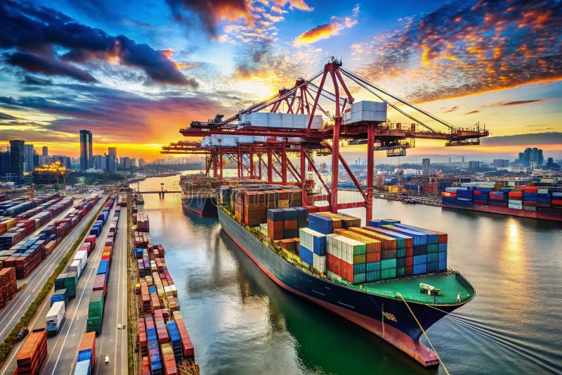 Global Trade Freight Transport Understanding Container Ship Operations ...