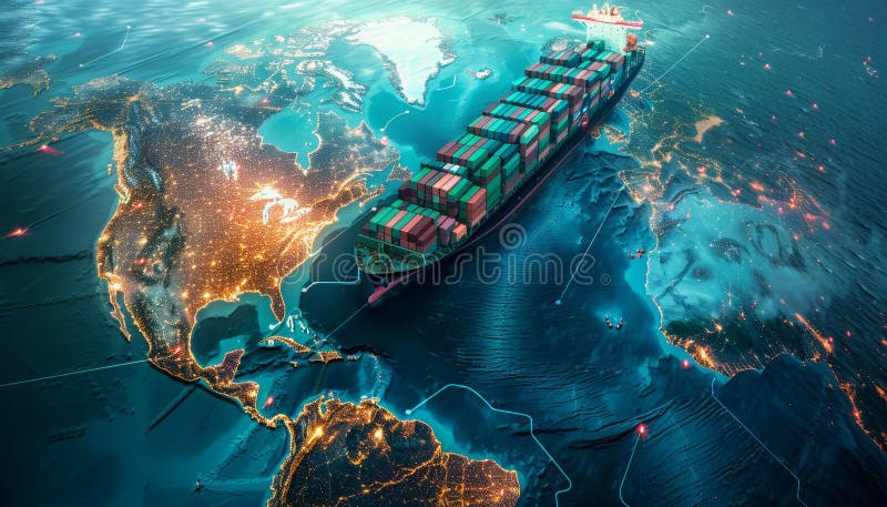 Essential Shipping Routes Stock Illustrations – 88 Essential Shipping ...