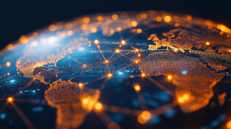 Global Trade Routes Visualized with Interconnected Markets, Dynamic ...