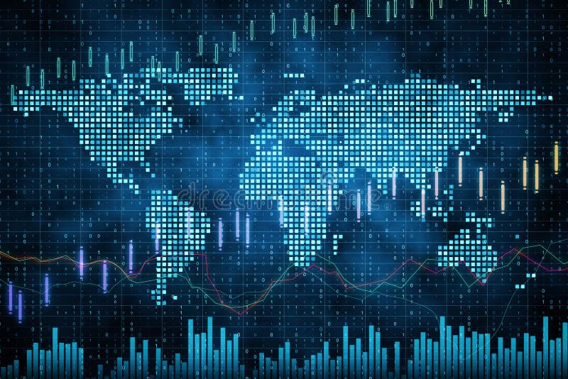 Global Trade And Stats Concept Stock Illustration - Illustration of ...