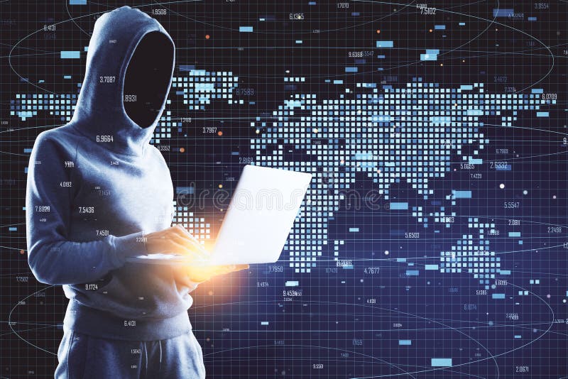 Global Trade and Theft Concept Stock Image - Image of device, glowing ...