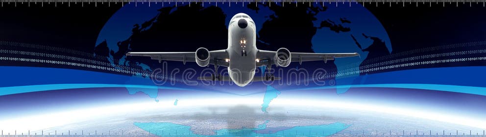Global Transportation Header Stock Illustration - Illustration of ...