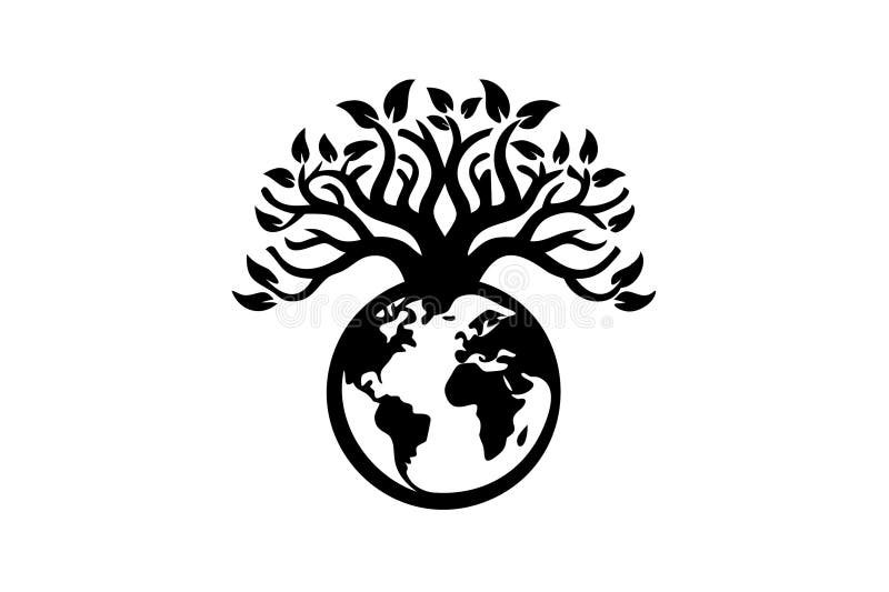 Global Tree of Life Earth Day Ecology Environmental Conservation Symbol ...