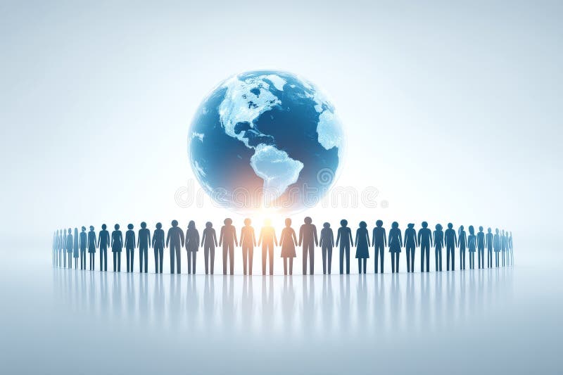 Global Unity Network Symbolizing Global Connection Collaboration ...