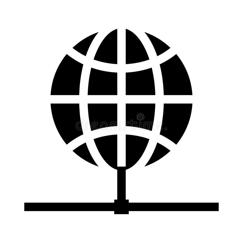 Global vector glyphs icon stock illustration. Illustration of flat ...