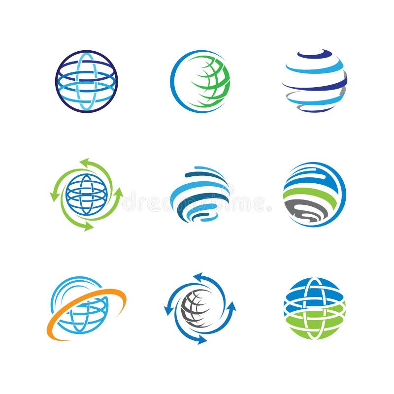 Global vector icon stock vector. Illustration of sphere - 174992870