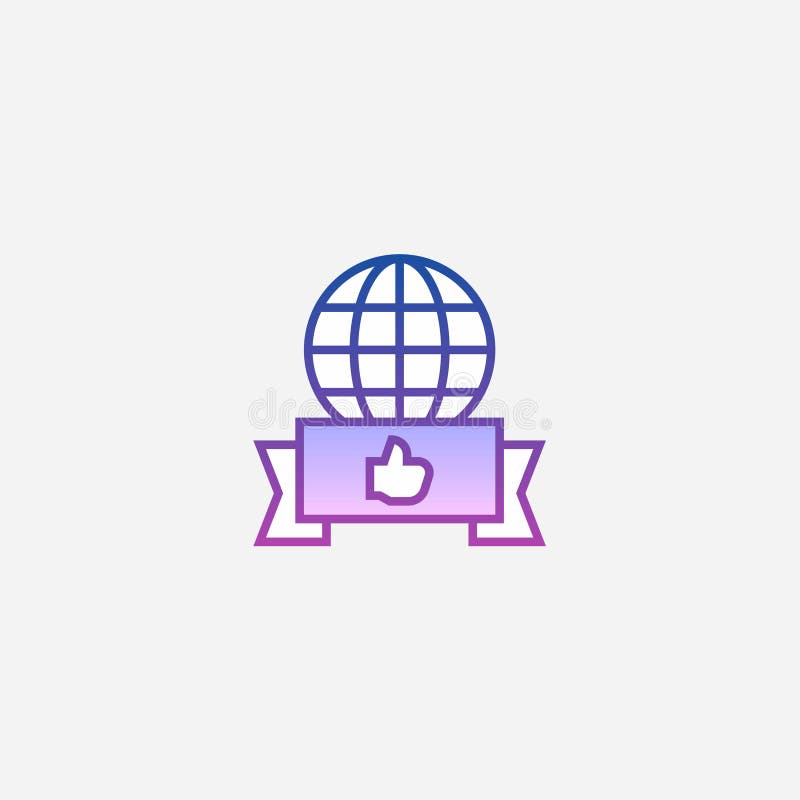 Global Vector Icon Sign Symbol Stock Vector - Illustration of abstract ...