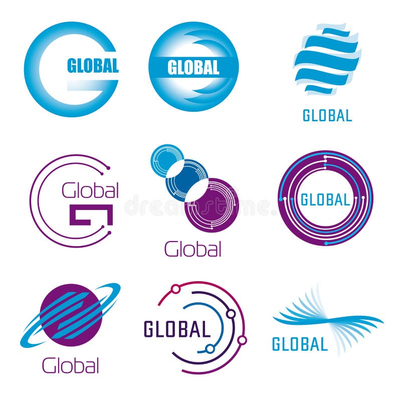 Global vector set stock vector. Illustration of connection - 112846602
