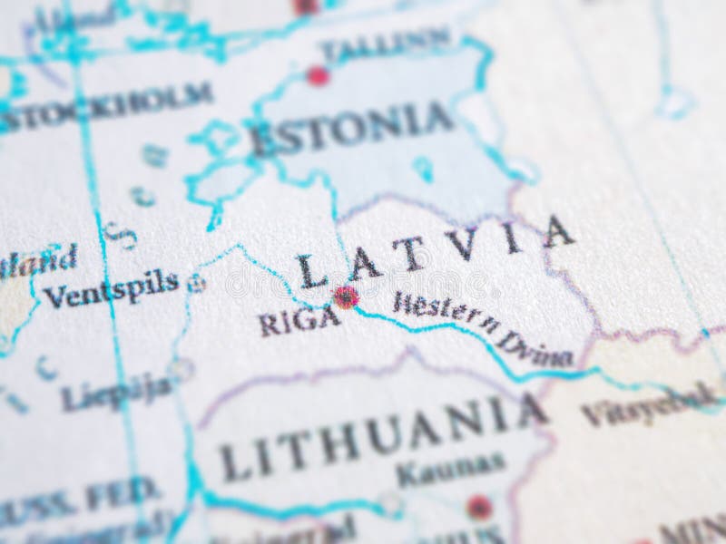 Global View with Latvia Highlighted. Maps, Geography, European Location ...