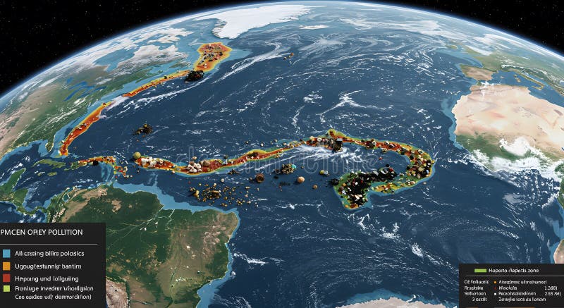 Global Visualization of Ocean Plastic Pollution: a 3D Map Showing the ...