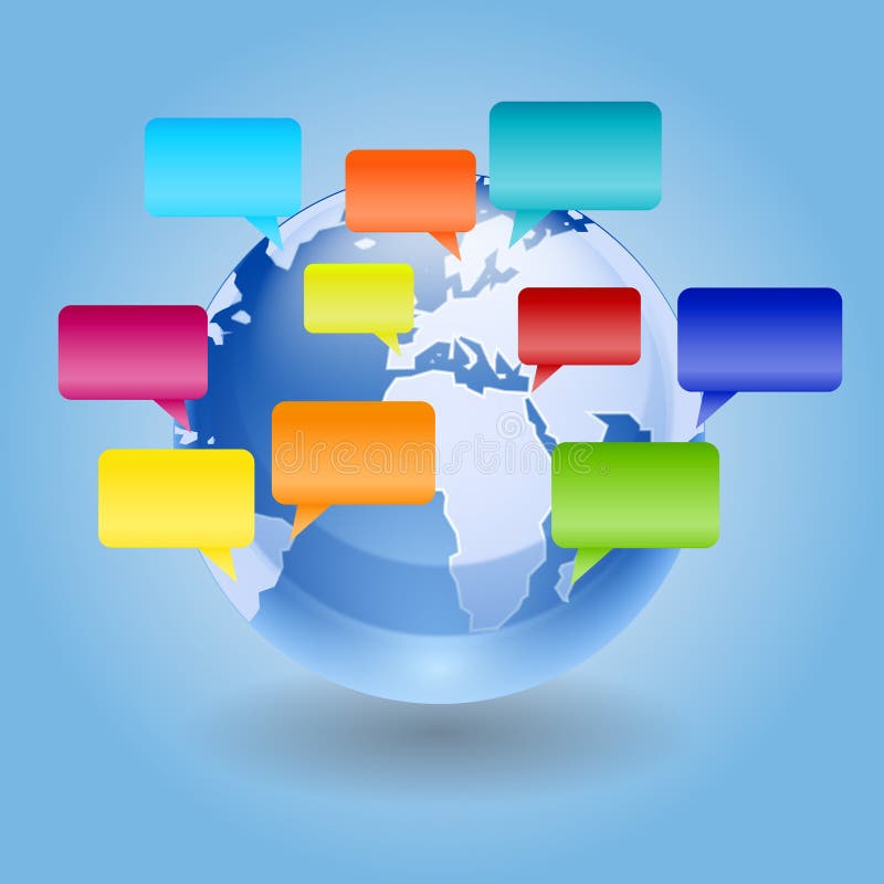 Global connectivity stock vector. Illustration of dialog - 17573530