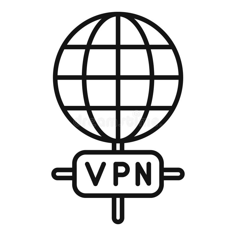 Global Vpn Network Connecting To the World Wide Web Stock Illustration ...
