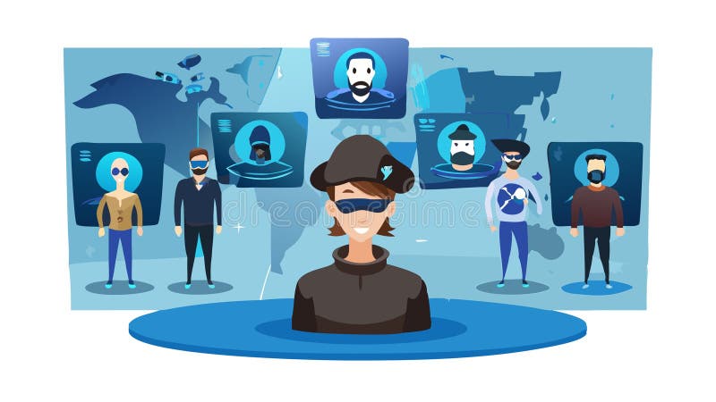 Global VR, Virtual World Exploration, Digital Geography, Vector Design ...