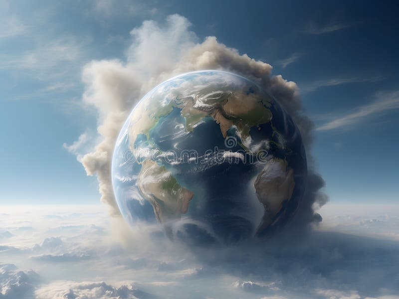 Global Warming Becomes a Major Challenge Stock Illustration ...