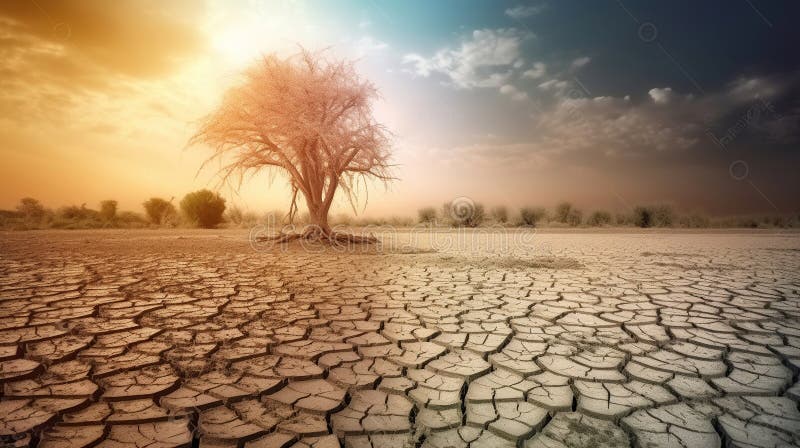 Global Warming and Climate Change, Crisis of Drought. Environmental ...