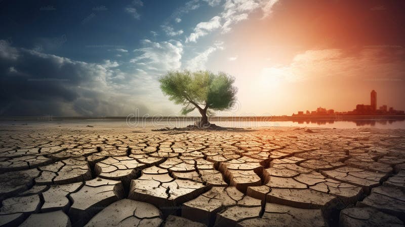 Global Warming and Climate Change, Crisis of Drought. Environmental ...