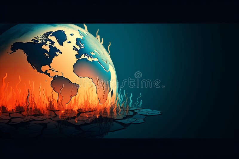 Global Warming and Climate Change , Environmental Problem Banner ...