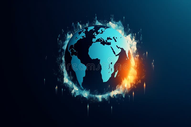 Global Warming and Climate Change , Environmental Problem Banner ...