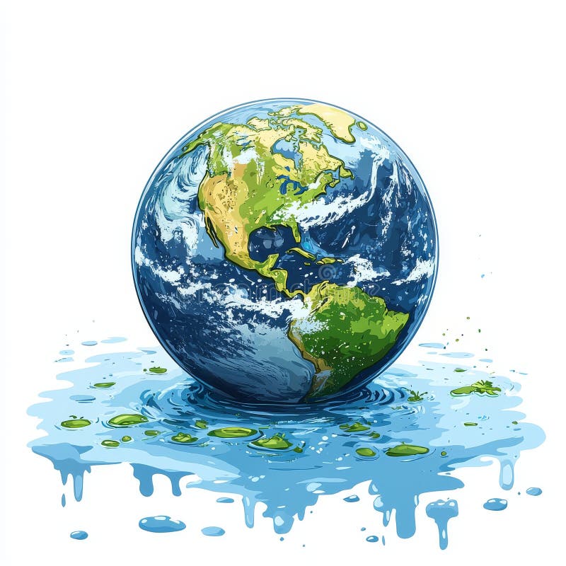 Global Warming and Climate Change - an Image of the World, a Graphic of ...