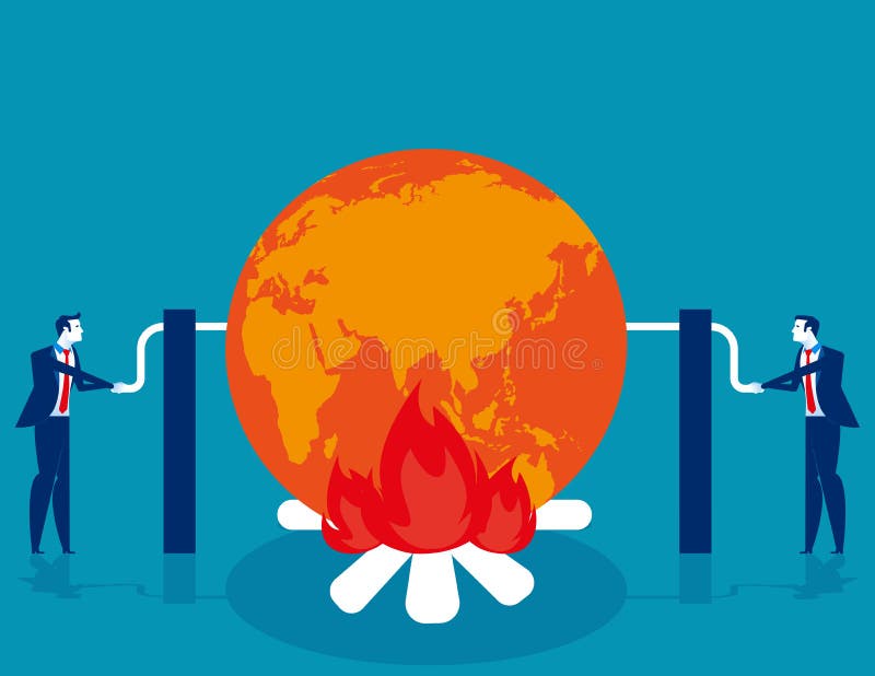 Global Warming. Concept Business Vector Illustration Stock Vector ...