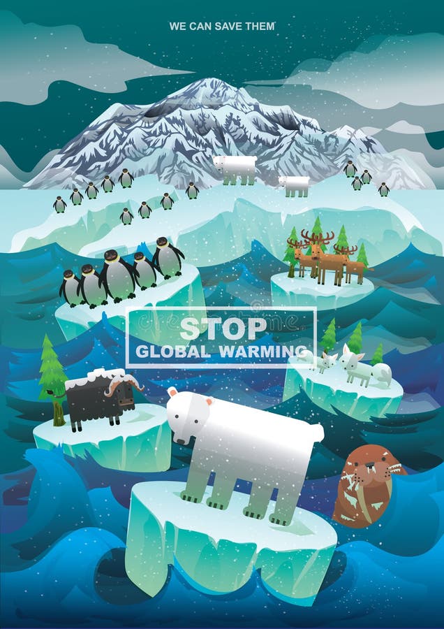 Global Warming Concept. Vector Illustration Decorative Design Stock ...