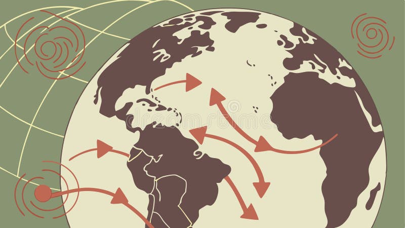Global Warming Diagram Climate Change and Environment Graphic ...