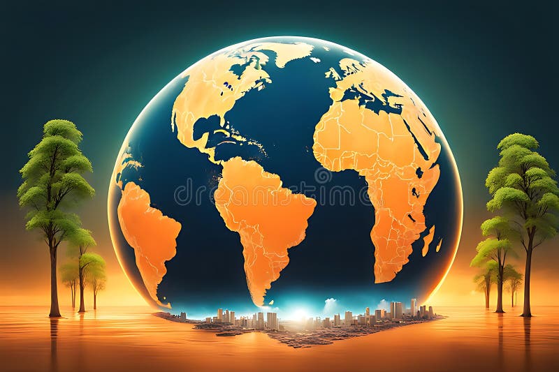 Global Warming: Earth S Future in Peril Stock Illustration ...