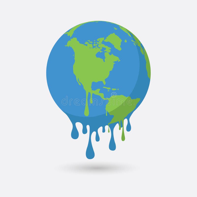 Global Warming, Graphic Illustration of a Melting Earth. Stock Vector ... Global Warming, Graphic Illustration of a Melting Earth. Stock Vector ...