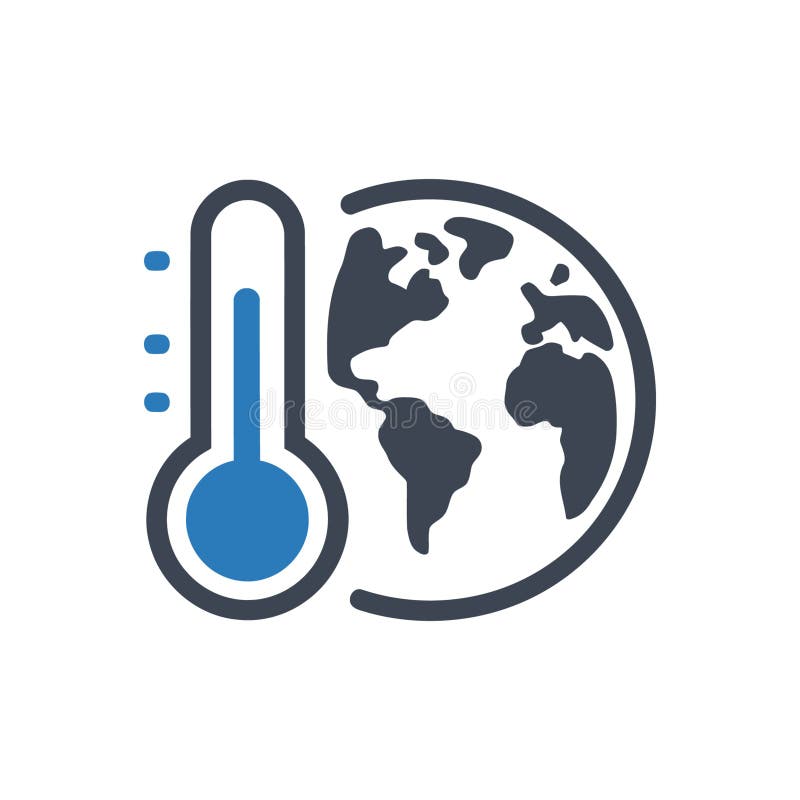 Global Warming Icon stock vector. Illustration of symbol - 361911114