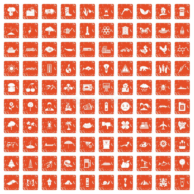 100 Global Warming Icons Set Grunge Orange Stock Vector - Illustration ... 100 Global Warming Icons Set Grunge Orange Stock Vector - Illustration ...