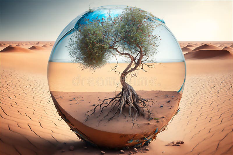 Global Warming, Lack of Water in Desert. Climate Change Problem of ...