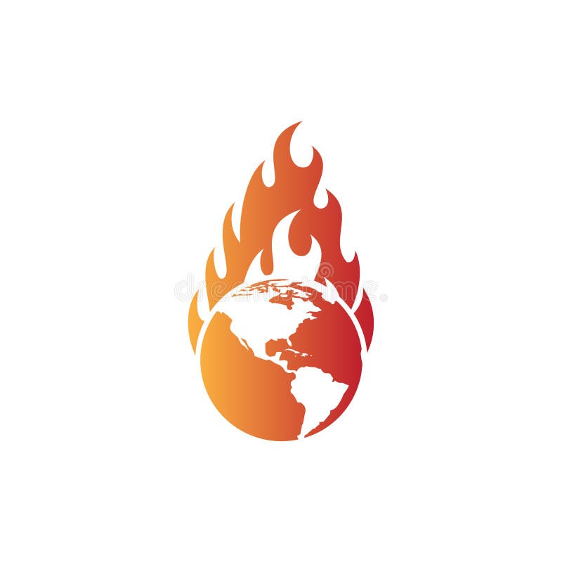 Global Warming Logo Icon Vector Template Stock Vector - Illustration of ...