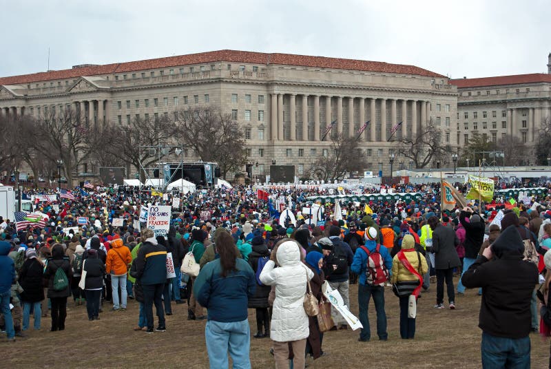 Global Warming Rally editorial stock photo. Image of demonstrators ...