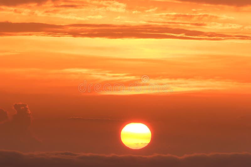 Global Warming. Setting Sun Stock Photo - Image of environment, lining ...