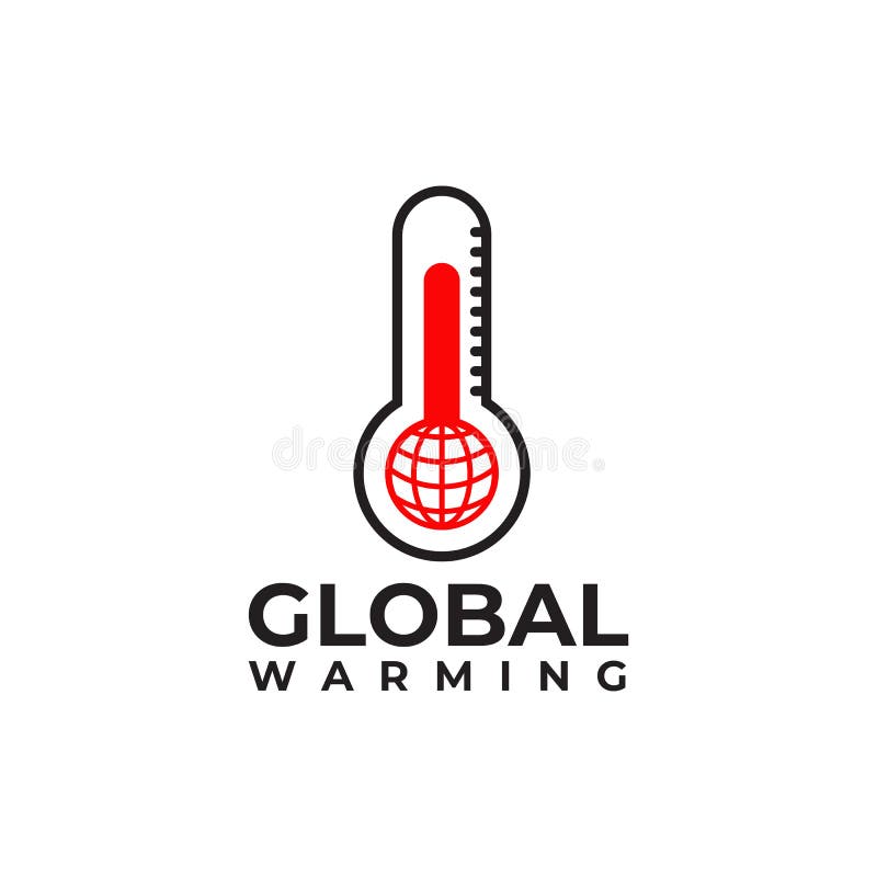 Global Warming Symbol Logo Design Stock Vector - Illustration of melt ...